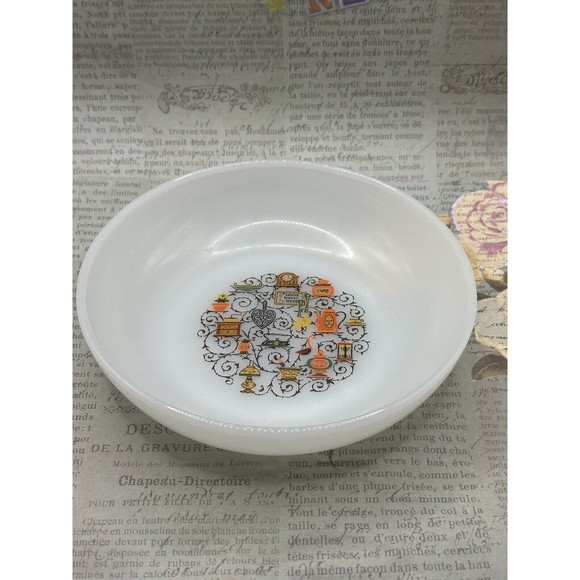 Anchor Hocking | Dining | Vintage Fire King Homestead Pattern Set Of 2 Dessertfruit Bowls | Poshmark